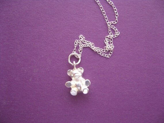 Oso de collar oso encanto collar collar de oso de peluche - Etsy España