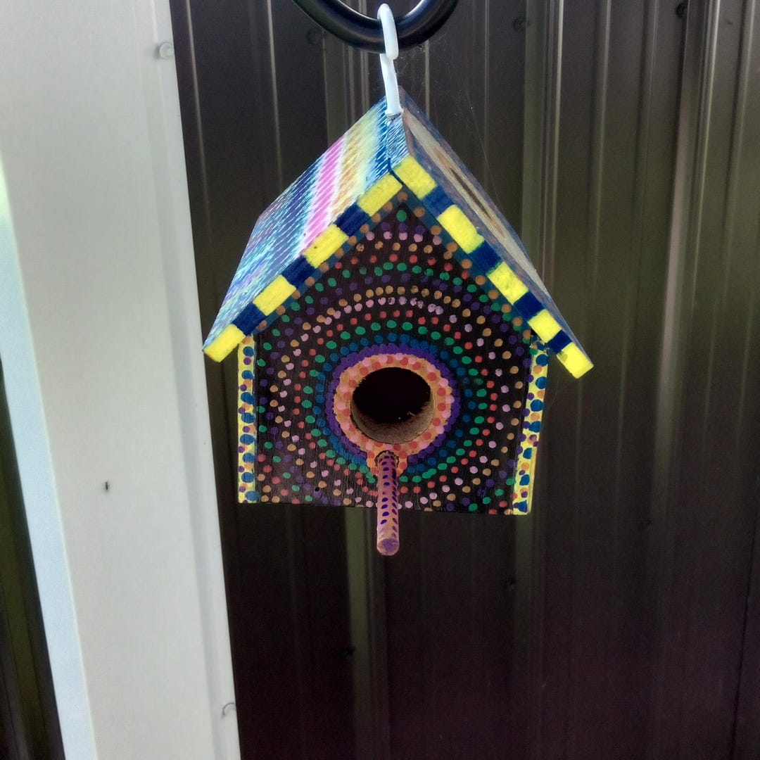 Hand Built Wood Birdhouses of All Shapes and Sizes. Hand Painted With ...