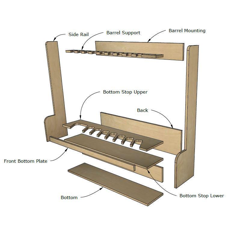 Build Your Own Rifle Rack | DIY Digital Woodworking Plans | PDF ...