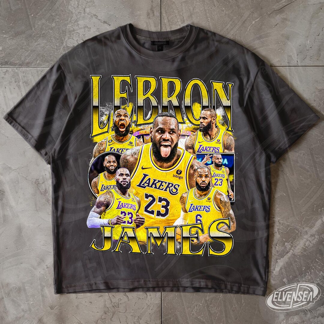 Vintage Lebron James Graphic Tee, Y2K NBA Icon Oversized Shirt, Retro ...