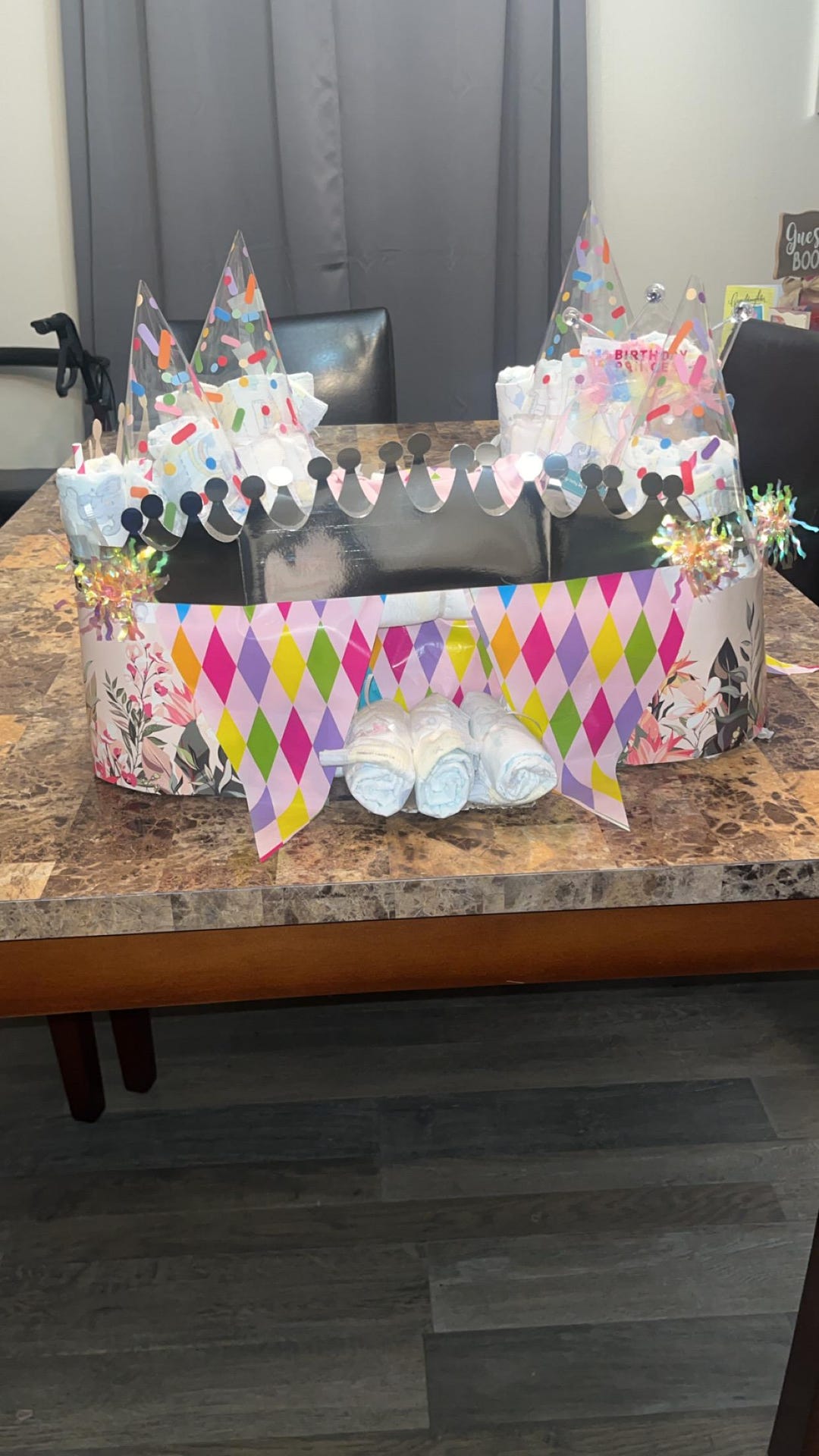 Princess Castle Custom Diaper Cake - Etsy