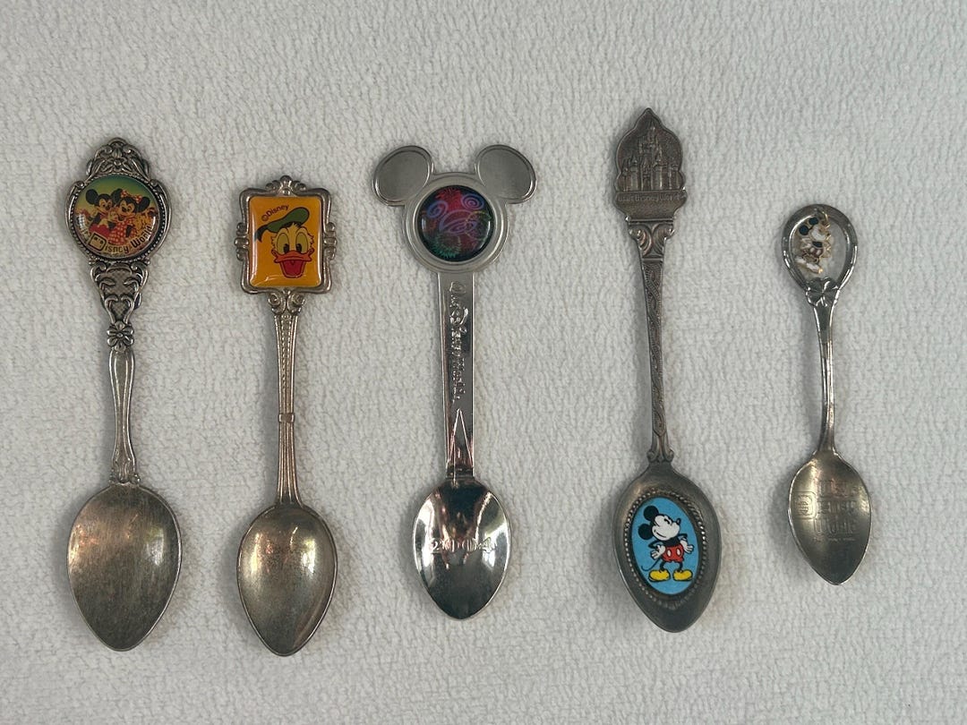 Lot of 5 Vintage Disney Collector Spoons – Mickey, Minnie, Donald – WDW ...