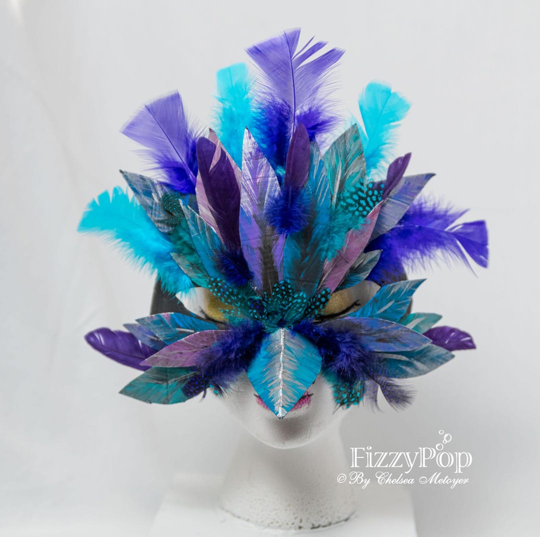 Cold Colored Therian Bird Mask - Etsy
