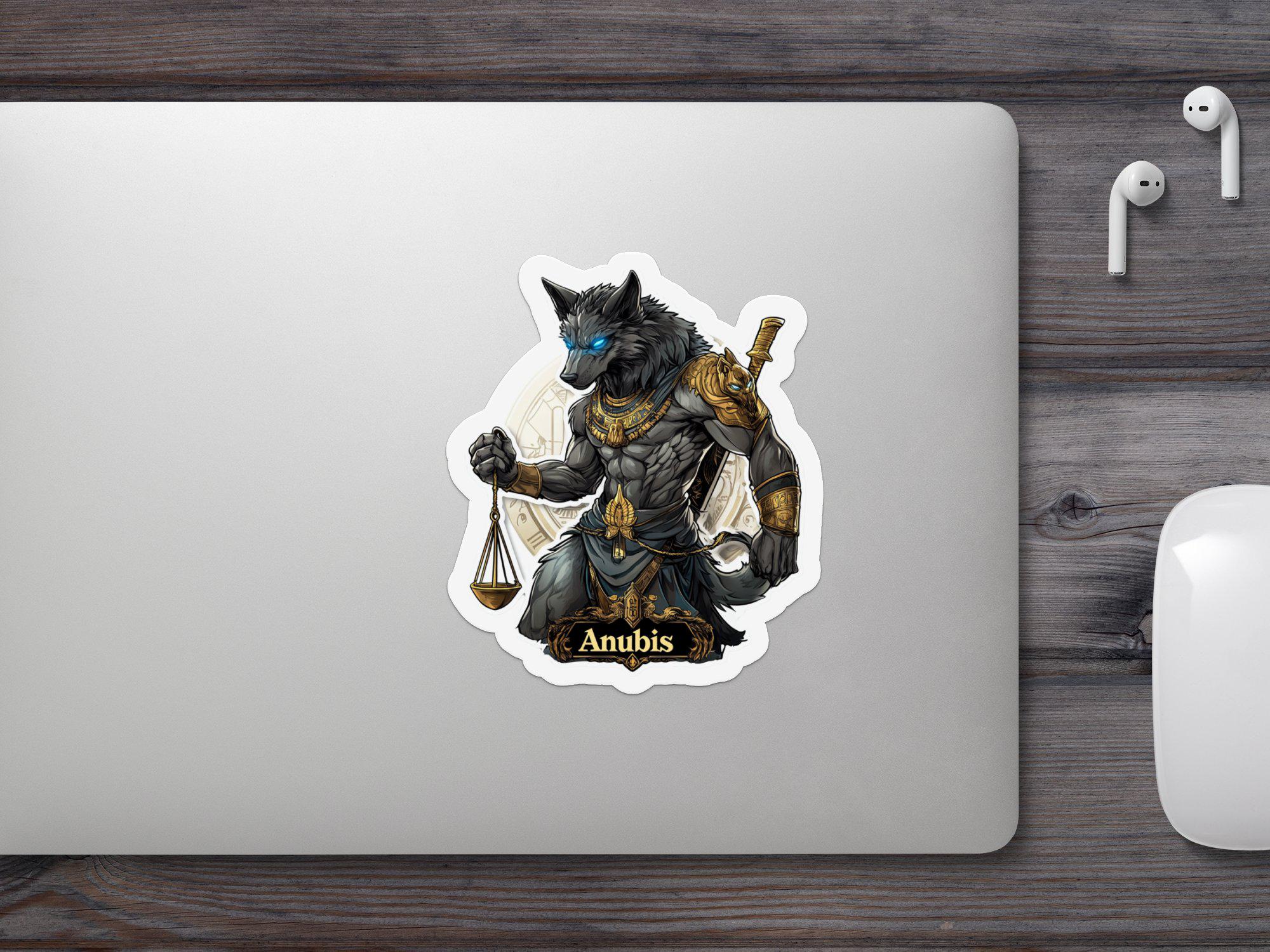 Anubis Werewolf Sticker, Egyptian God Jackal Wolf Vinyl Decal ...