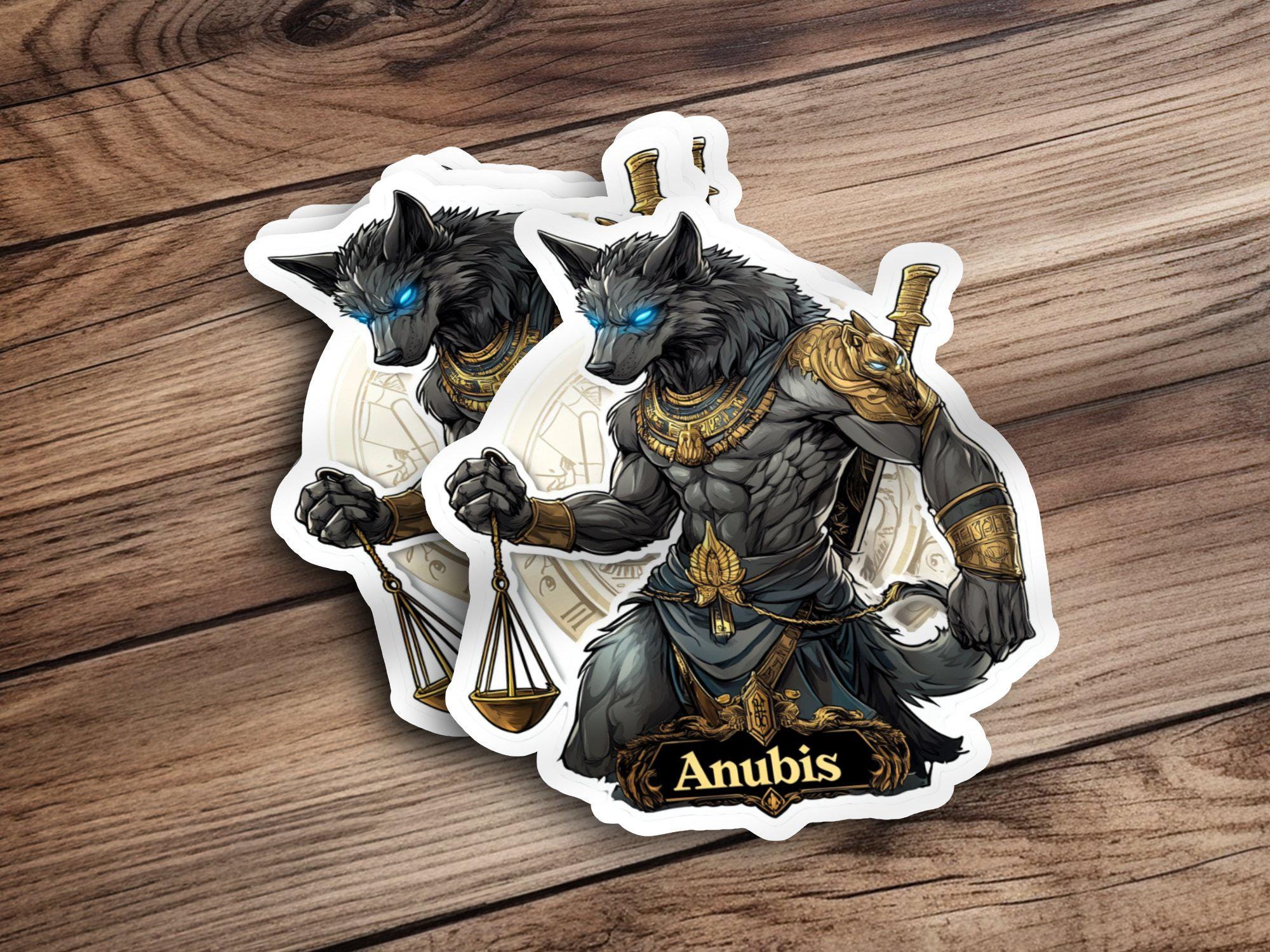 Anubis Werewolf Sticker, Egyptian God Jackal Wolf Vinyl Decal ...