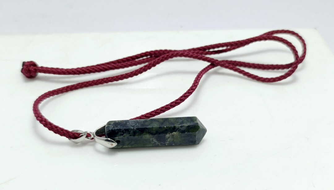41.0 CT Natural Green Nephrite Jade Tower Ready to Wear Pendant ...