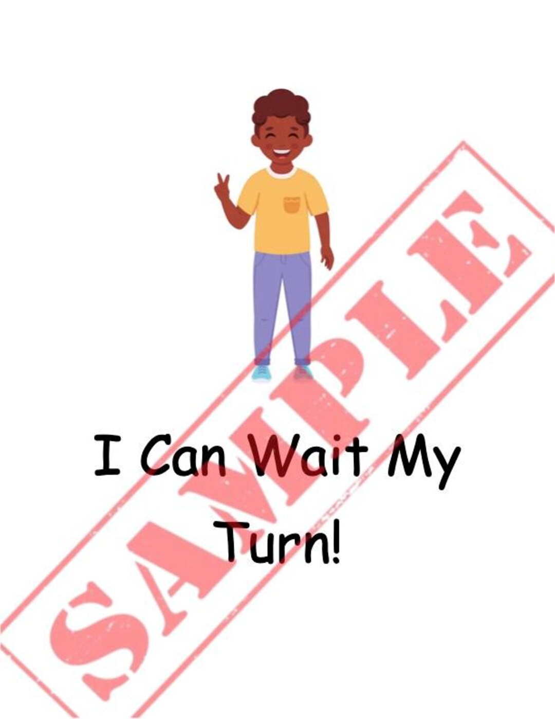 I Can Wait My Turn Social Story - Etsy