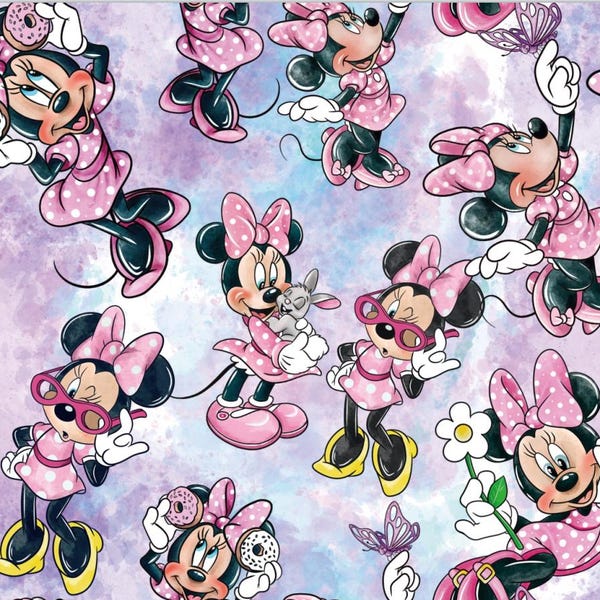 Minnie Mouse Fabric - Etsy