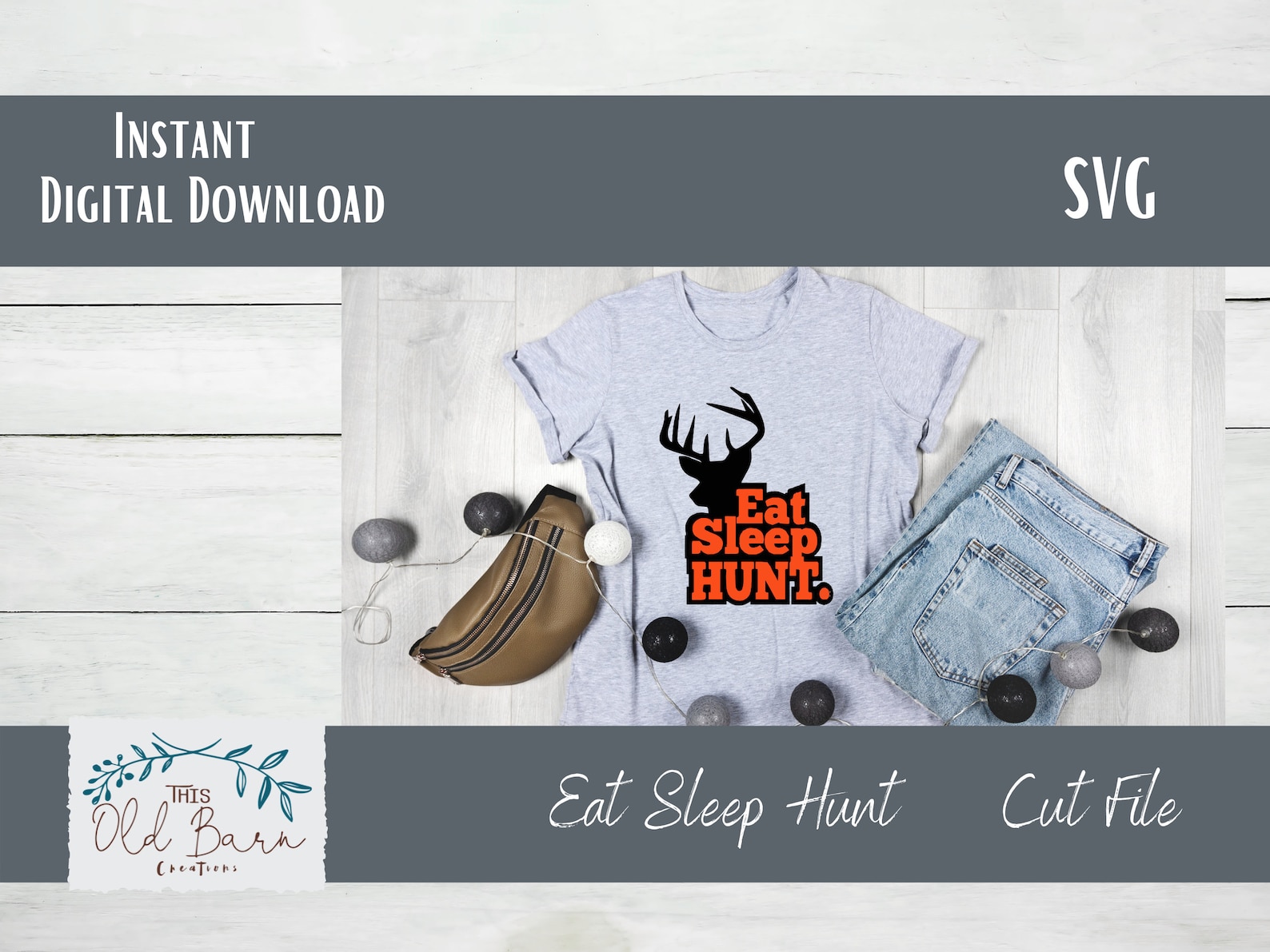 Digital Download: Eat Sleep Hunt SVG PNG EPS Hunting Clipart Hunting ...