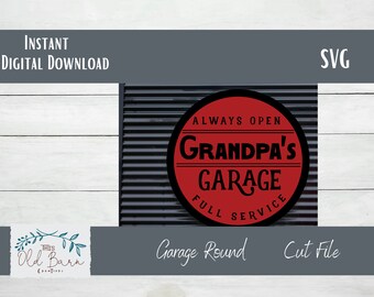 Dad's Garage SVG DXF JPG Pdf Png Cutting File - Etsy