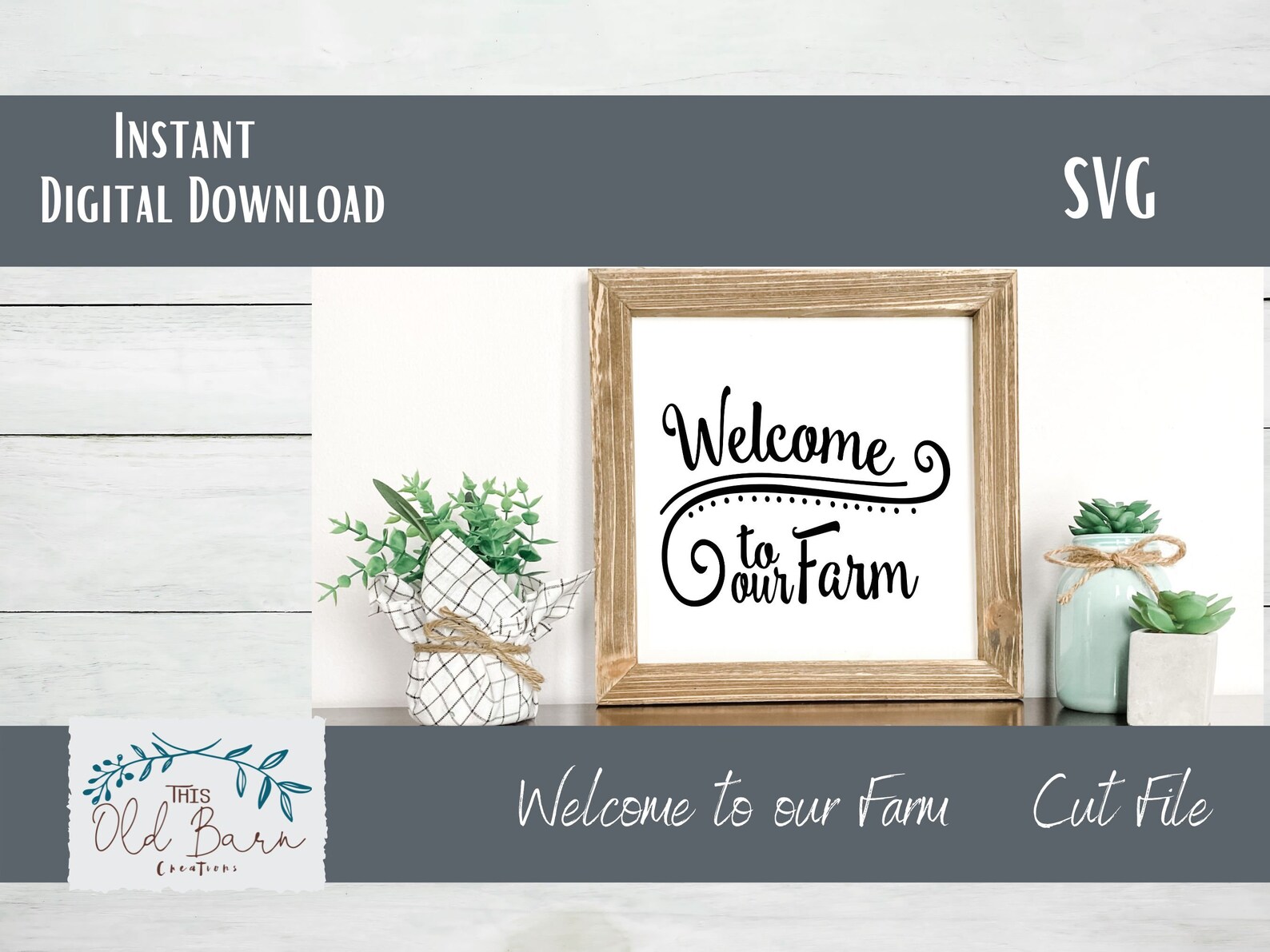 Welcome to Our Farm SVG Digital Cutting File for DIY Farmhouse - Etsy