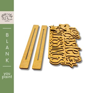 DIY Easter Blessings Shelf Stander – Unpainted Wooden Easter Decor ...