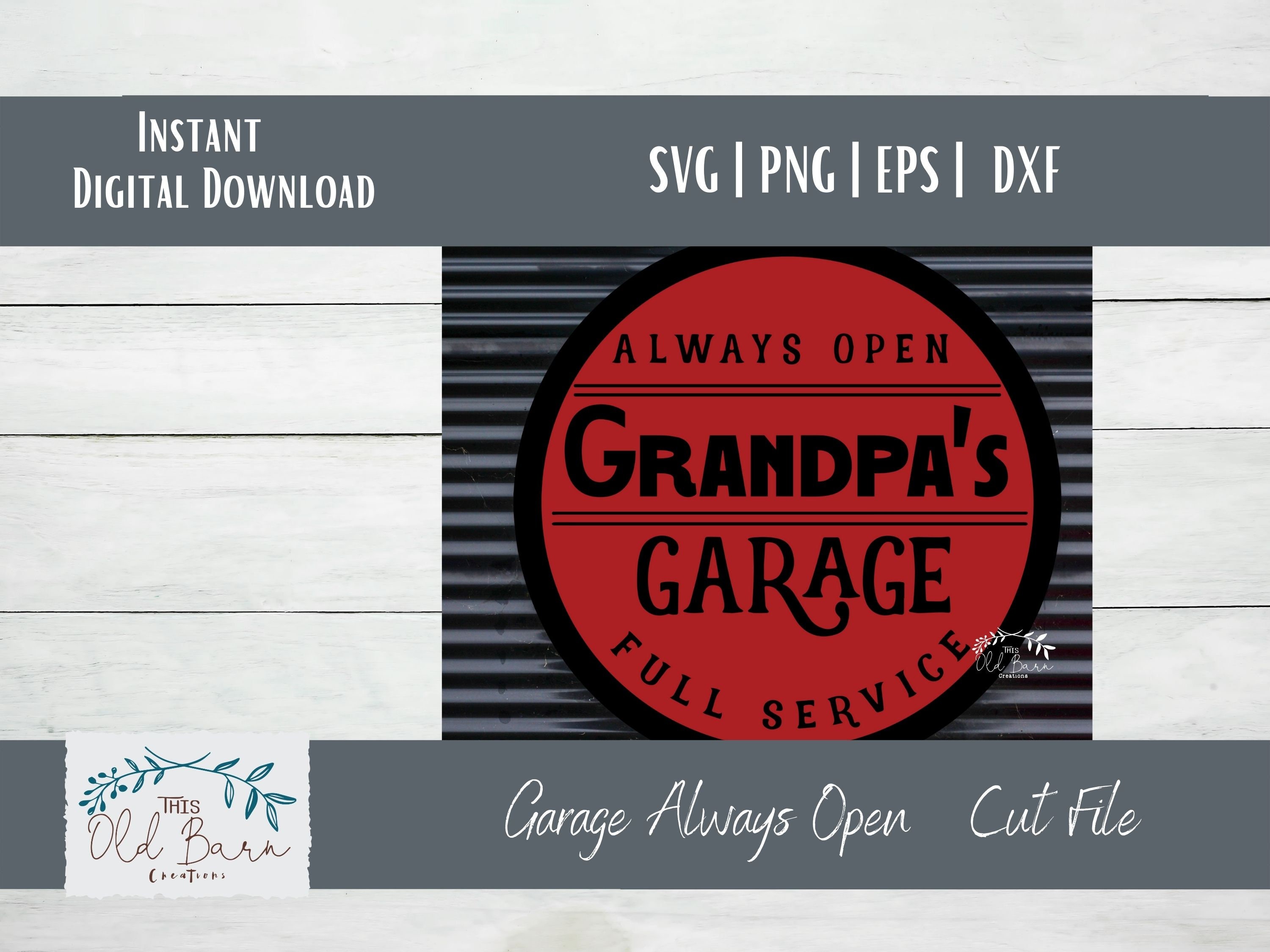 Personalized Papa's Garage SVG Cutting File - Etsy