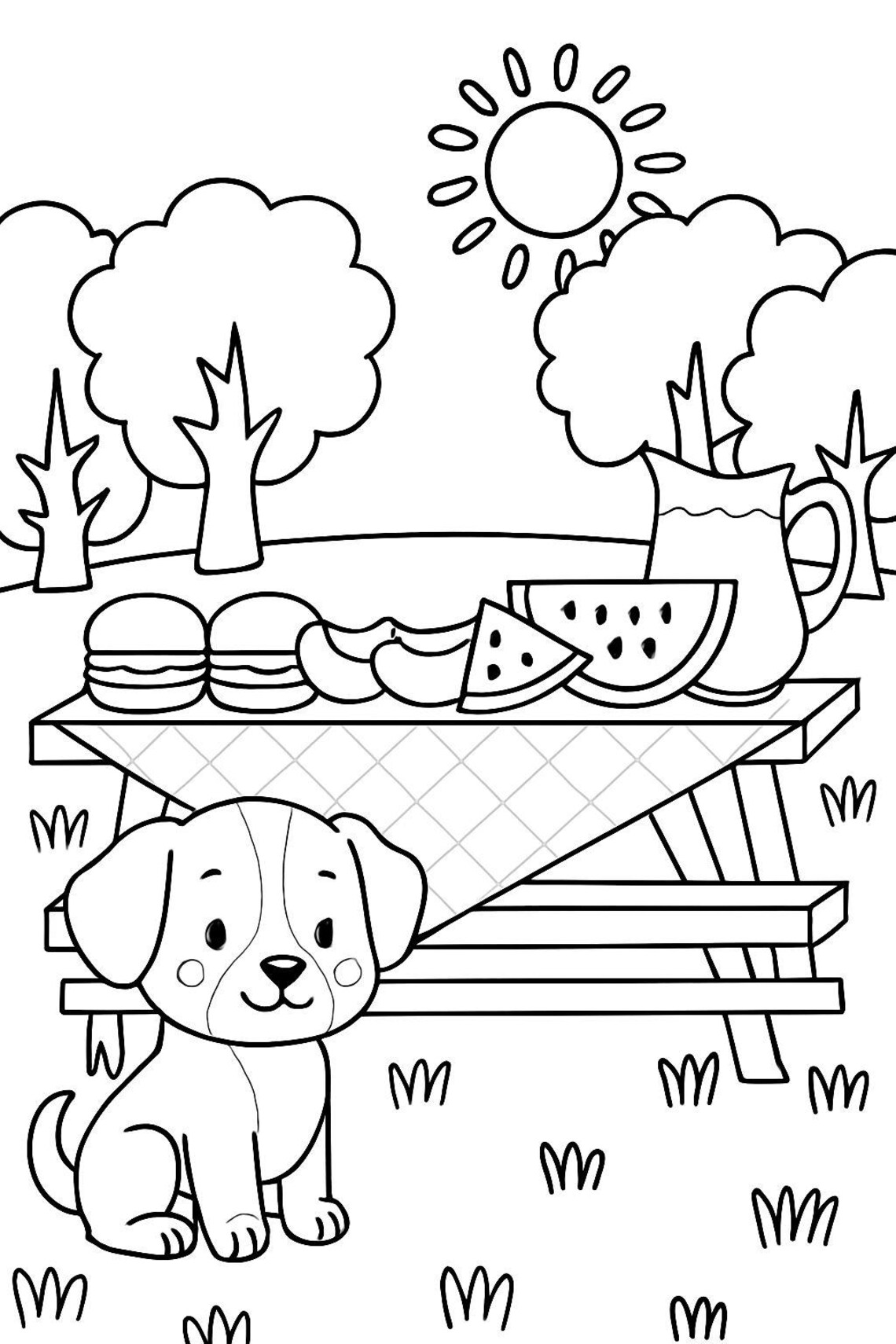Kids Summer Coloring Pages - 'summer Days' - Etsy