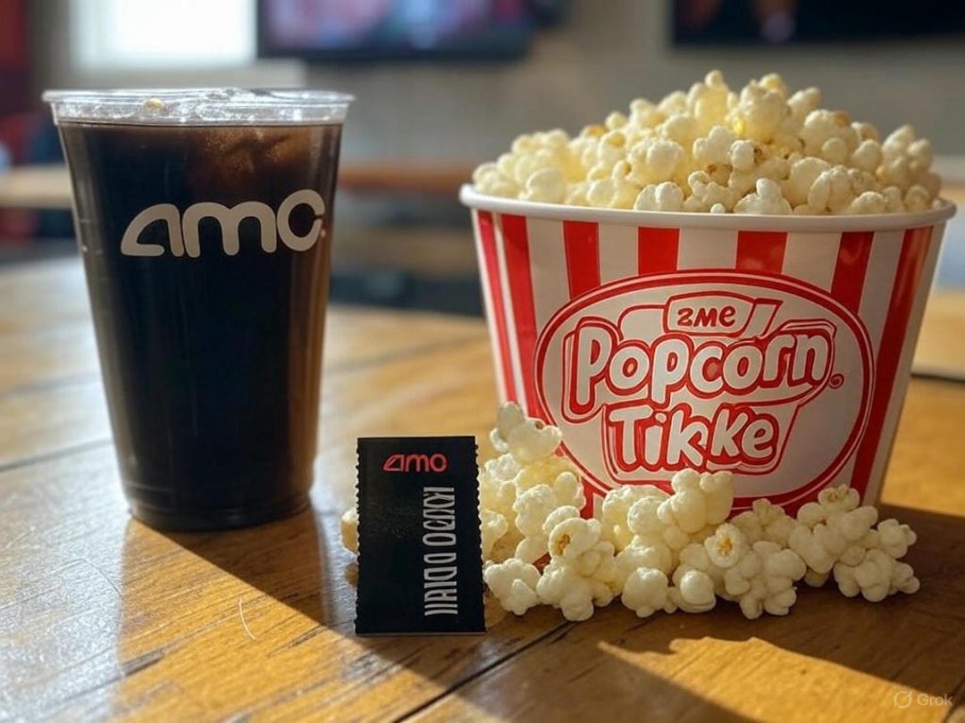 AMC BUNDLE , 1amc Black Ticket,1 L Drink, 1 L Popcorn - Etsy