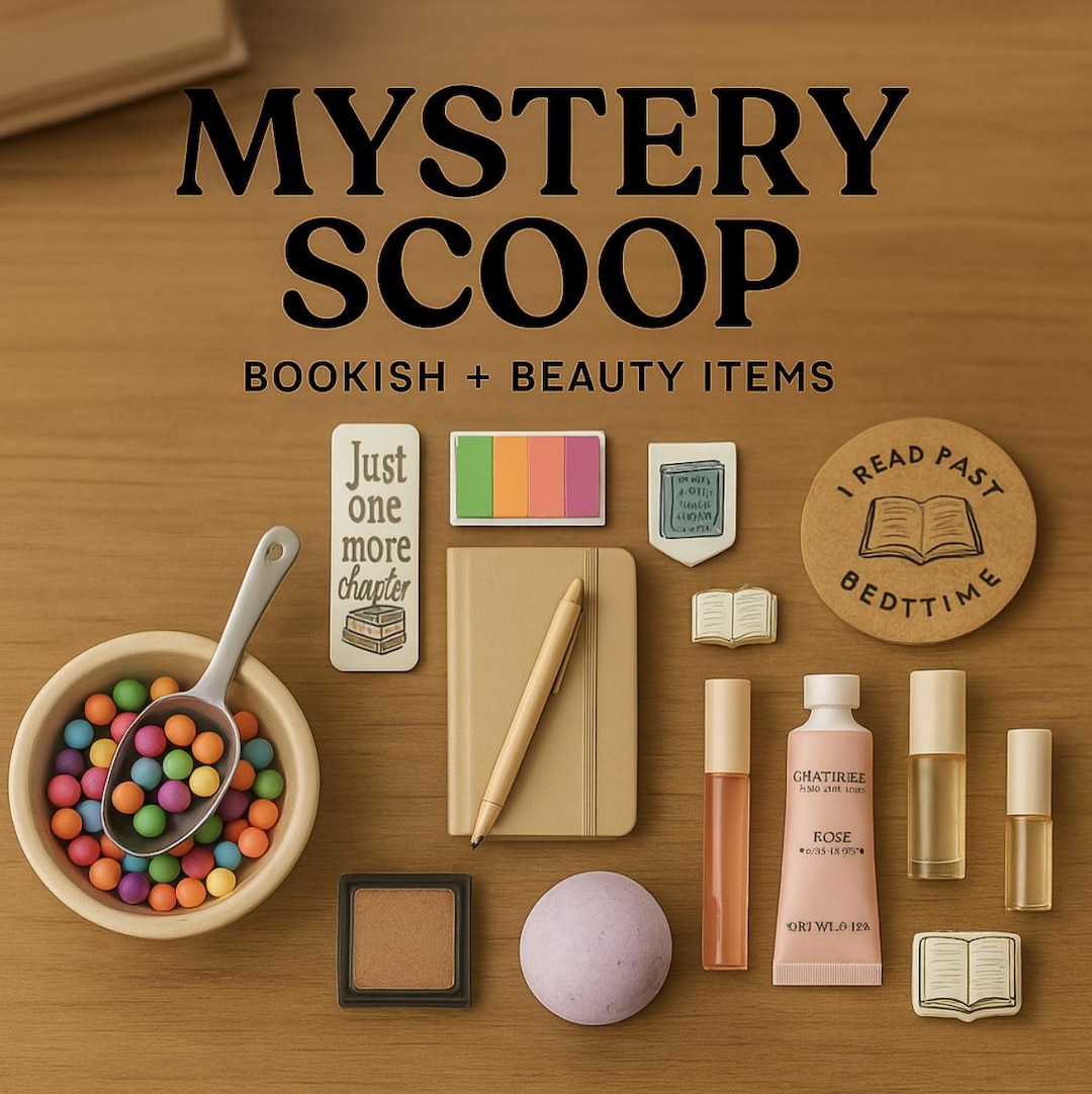 Book Lover Mystery Scoop: Bookish & Beauty Surprise Box - Etsy