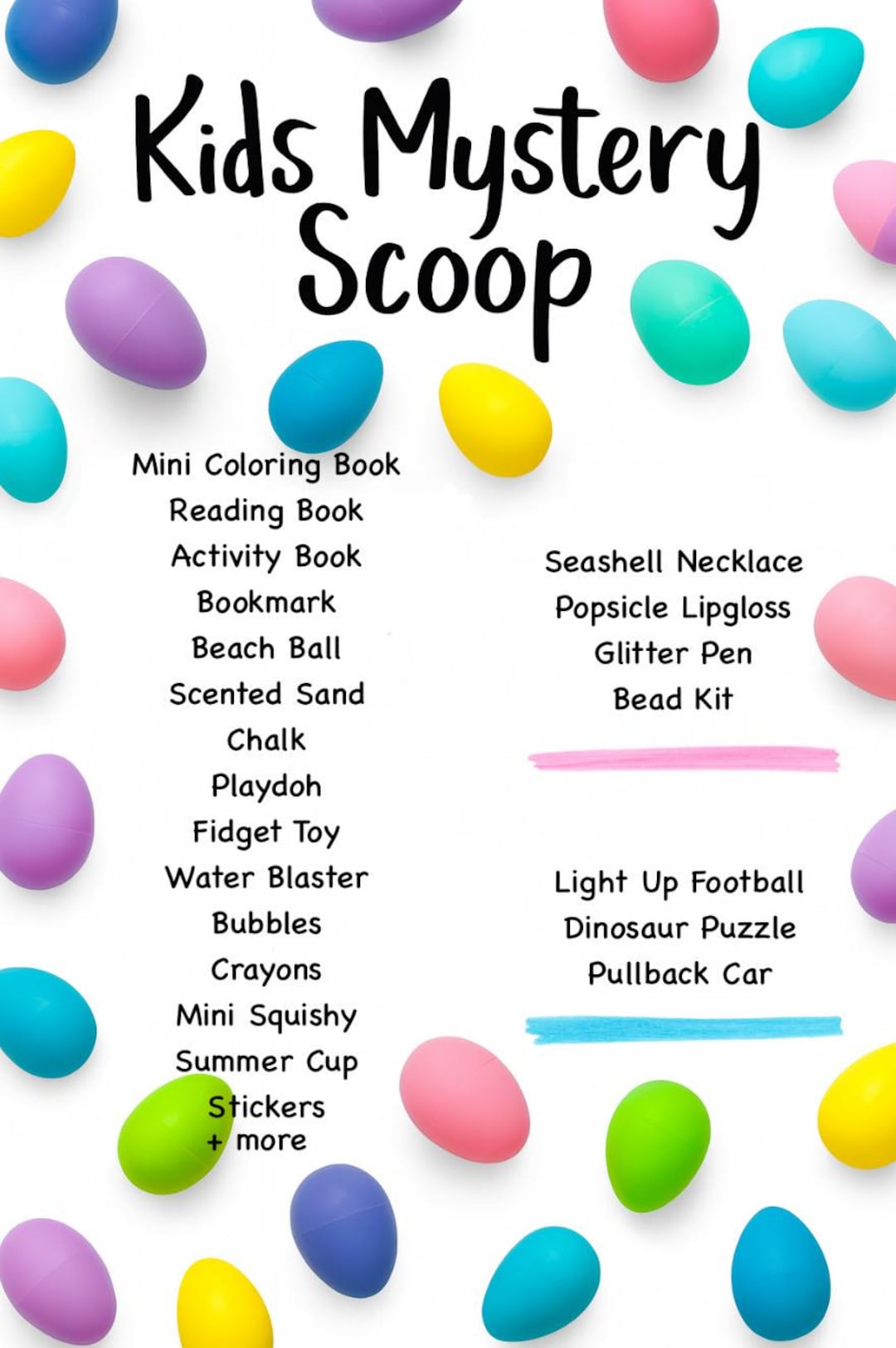 Kids Mystery Toy Scoop: Surprise Gift Box With Candy, Toys, Books - Etsy