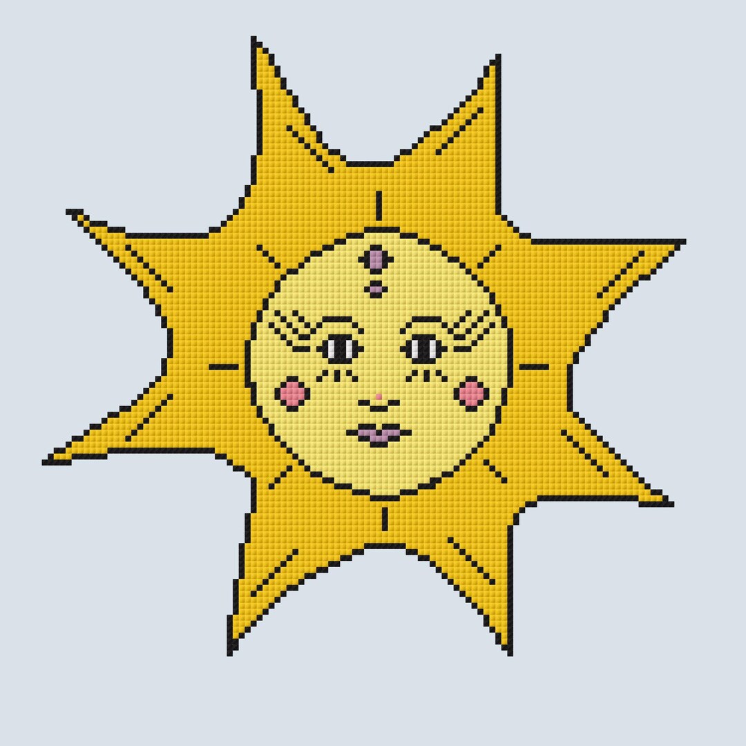 She is the Sun Cross Stitch Pattern - Etsy