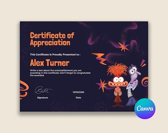 Frozen Certificate of Achievement Template Editable Certificate ...