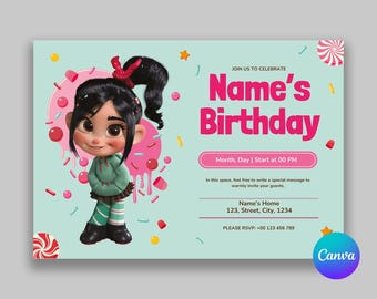 Maleficent Birthday Invitation Template Digital Card Birthday Editable ...