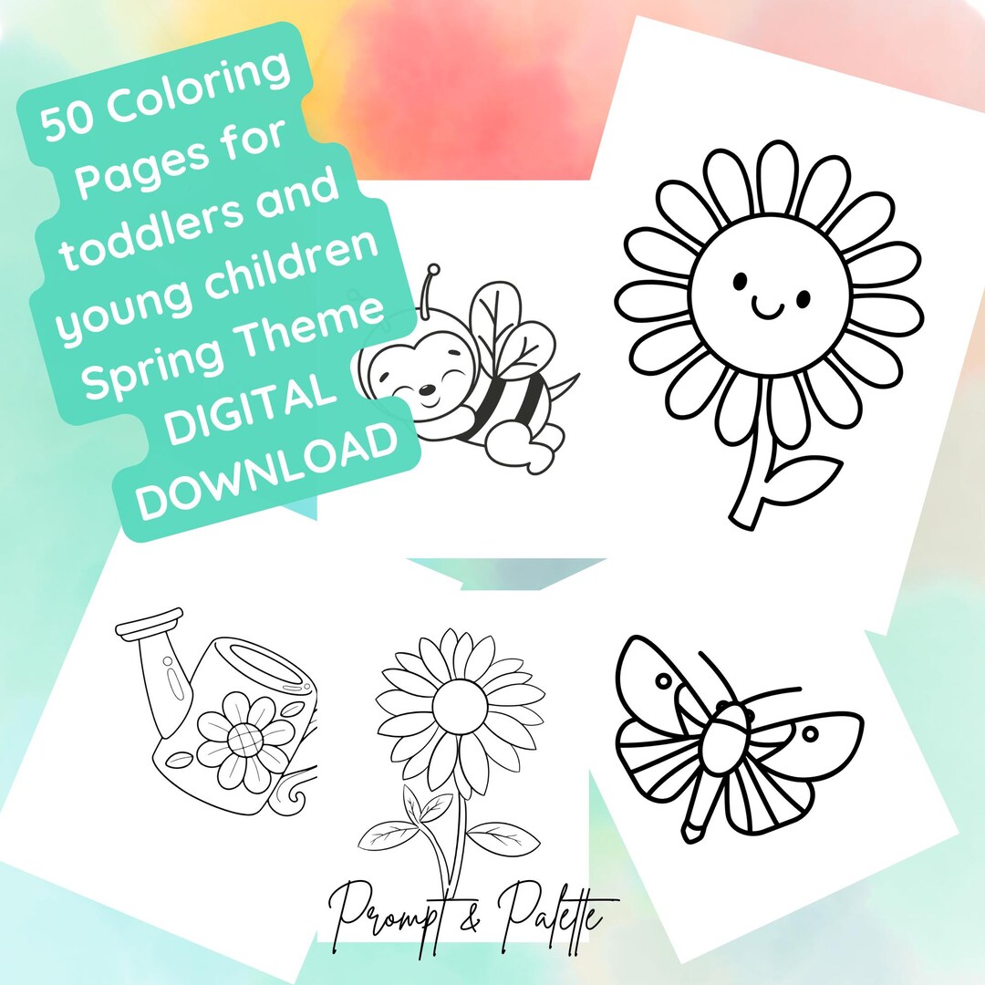 Toddlers & Young Children's Printable Coloring Pages | Spring Theme ...