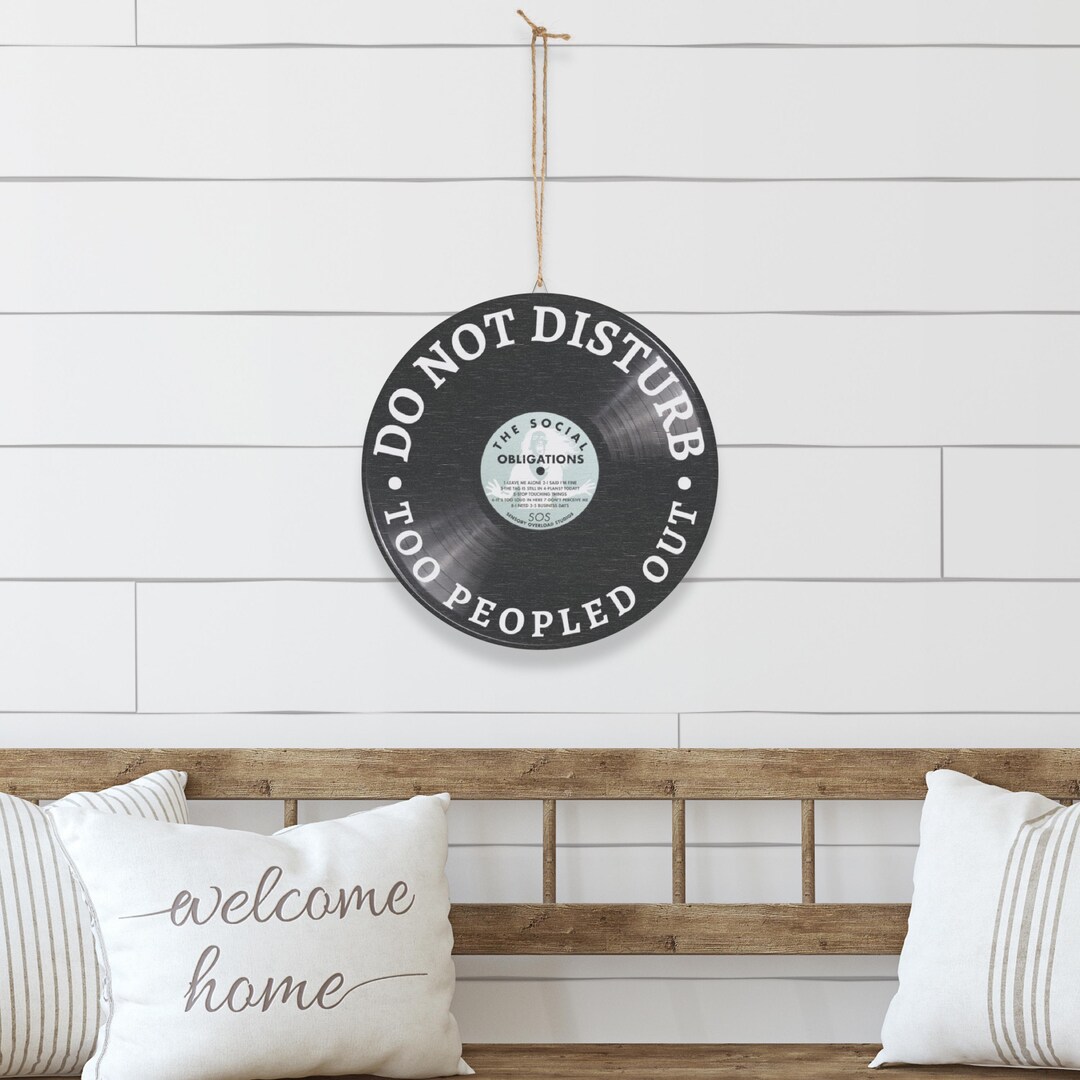 Vintage Vinyl Record Sign Wood Signs | Mint Label "the SOCIAL ...