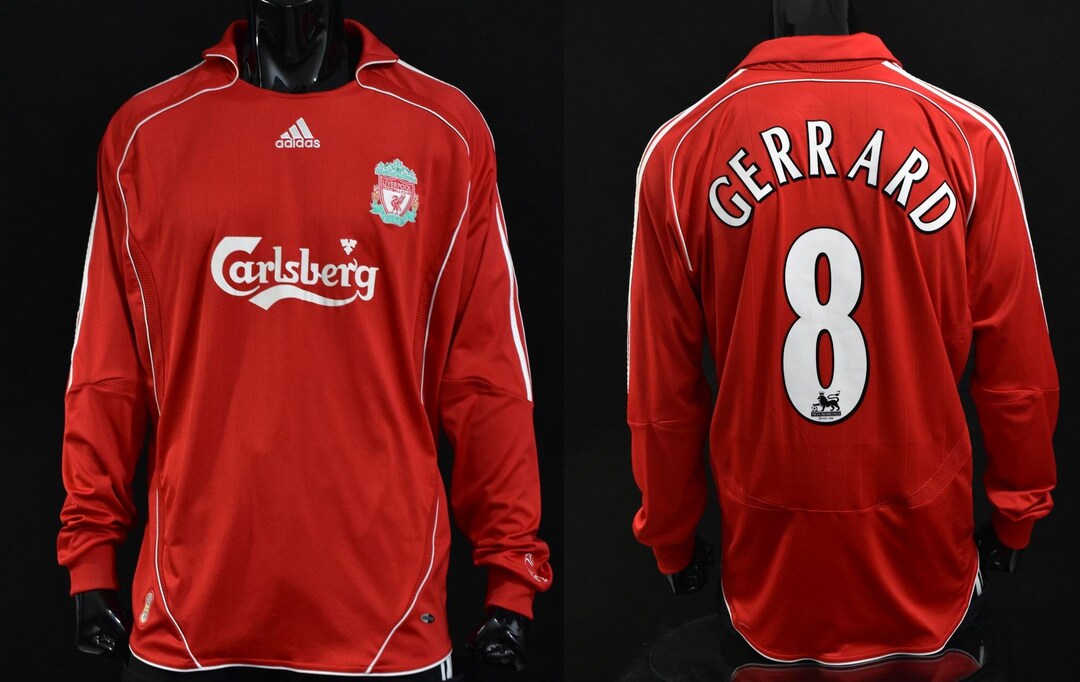 The Reds 2006-08 Adidas Liverpool Fc Home Shirt Gerrard Size 2xl-xxl ...