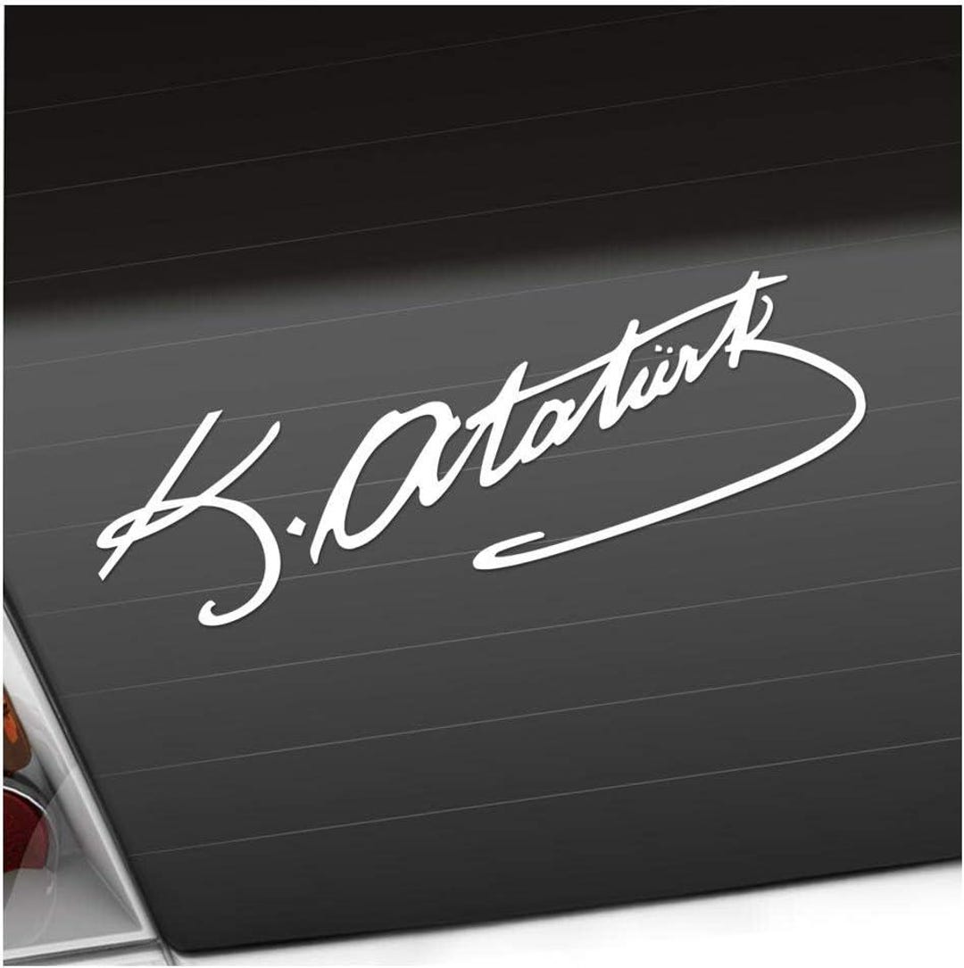 Car Sticker Ataturk Signature Imza Mustafa Kemal Türkiye Turkey - Etsy