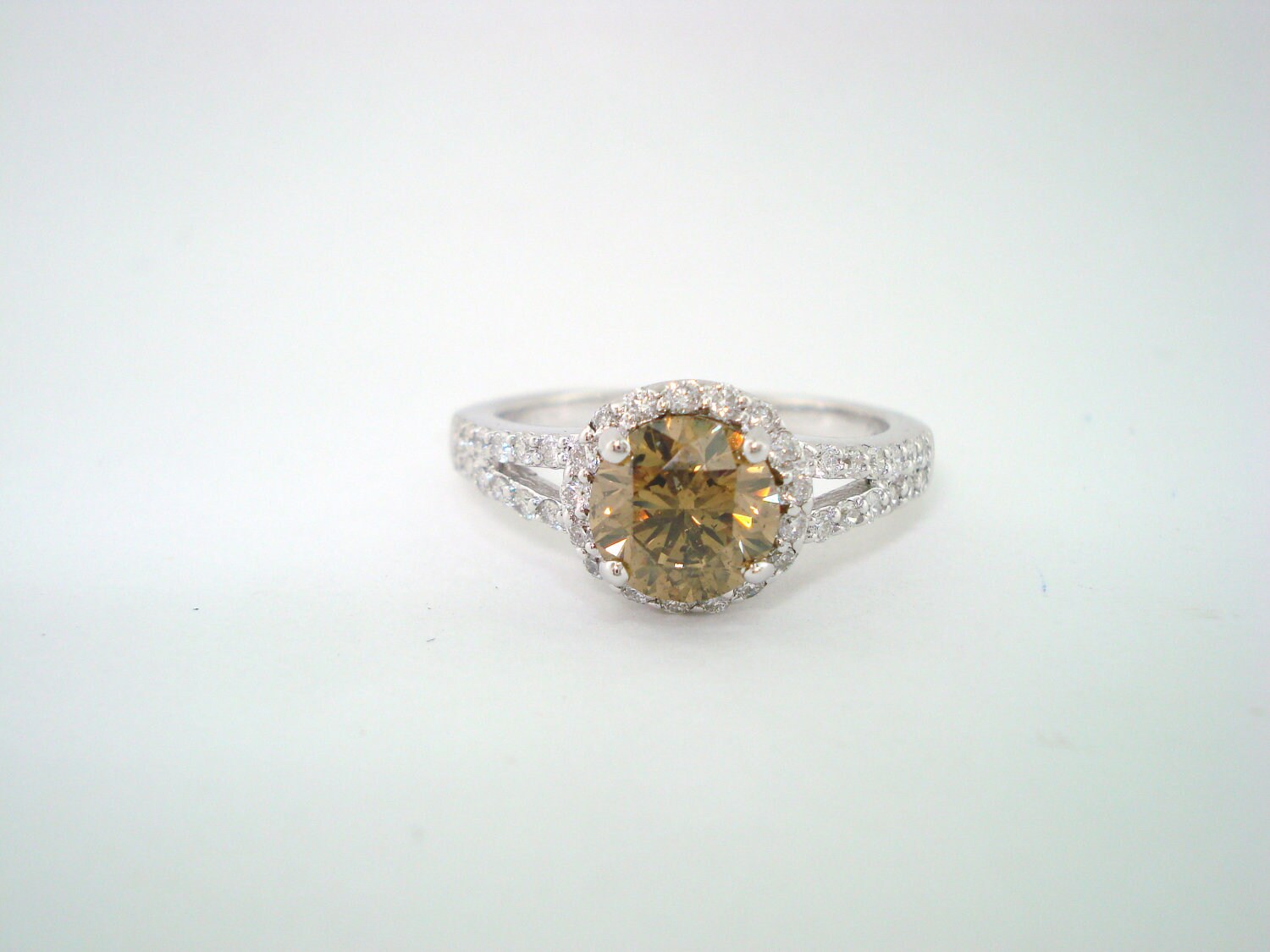 Natural Champagne Diamond Engagement Ring Brown Diamond | Etsy
