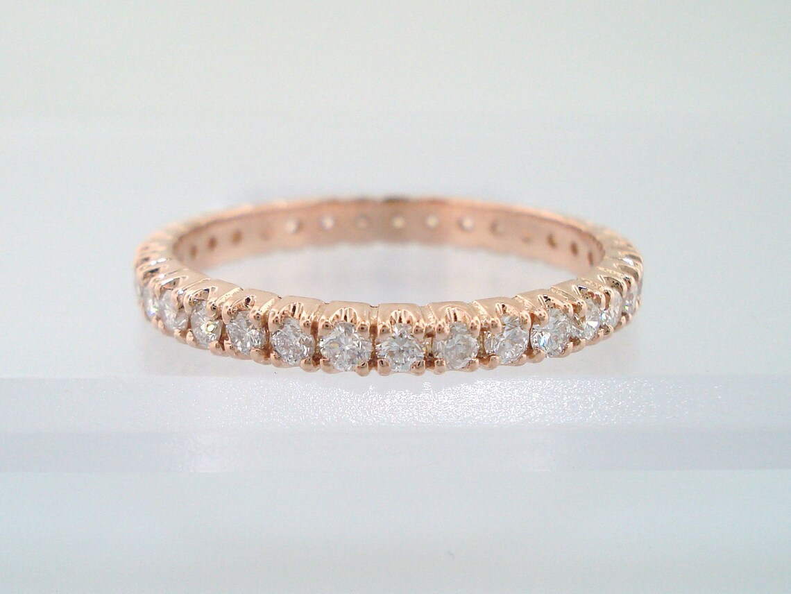 Diamond Eternity Wedding Band Stackable Anniversary Ring - Etsy