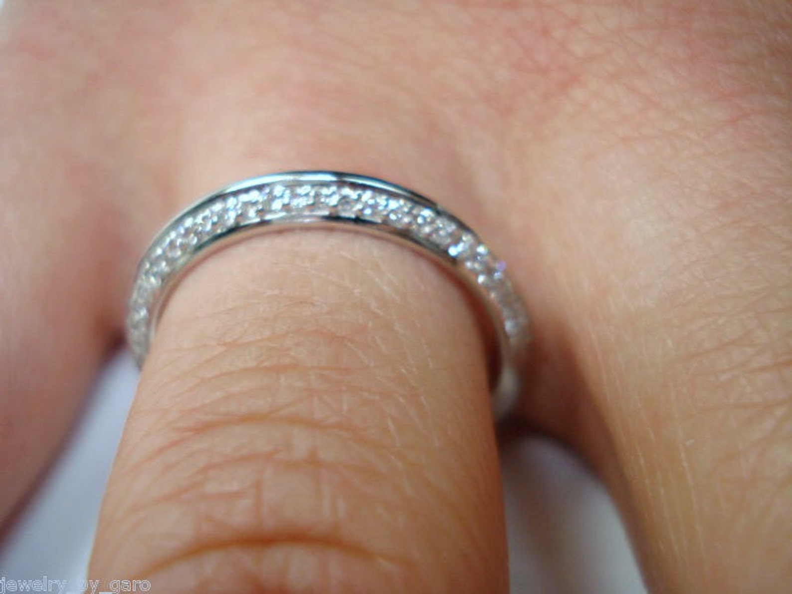 Diamond Wedding Ring Knife Edge Diamond Anniversary Band - Etsy