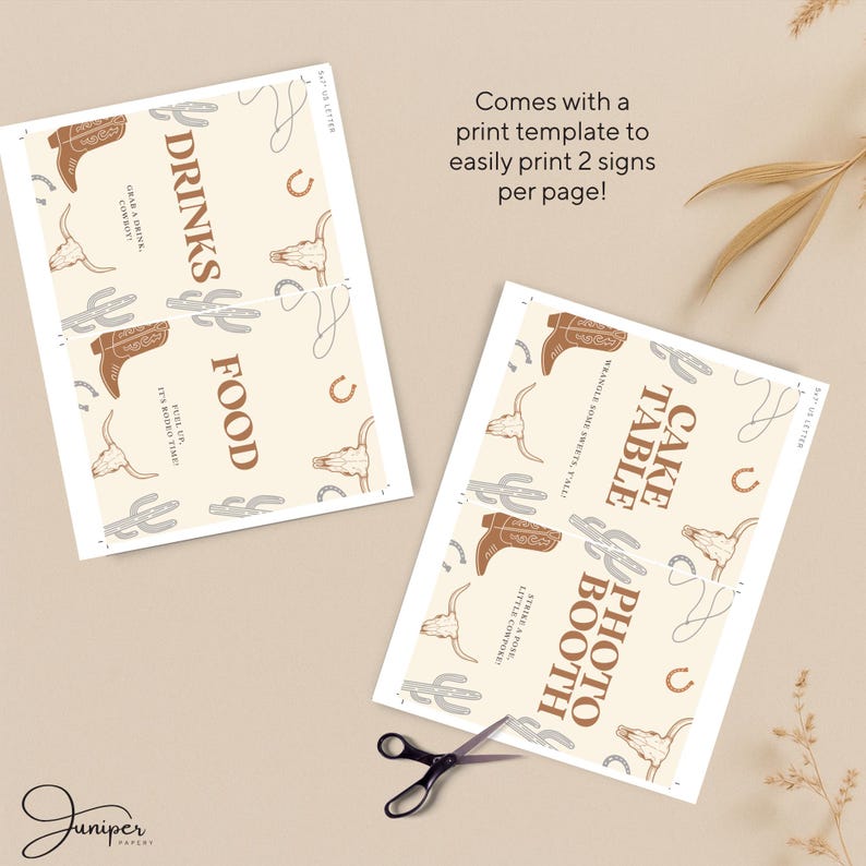 Editable First Rodeo Table Signs Template, First Rodeo Custom Sign ...