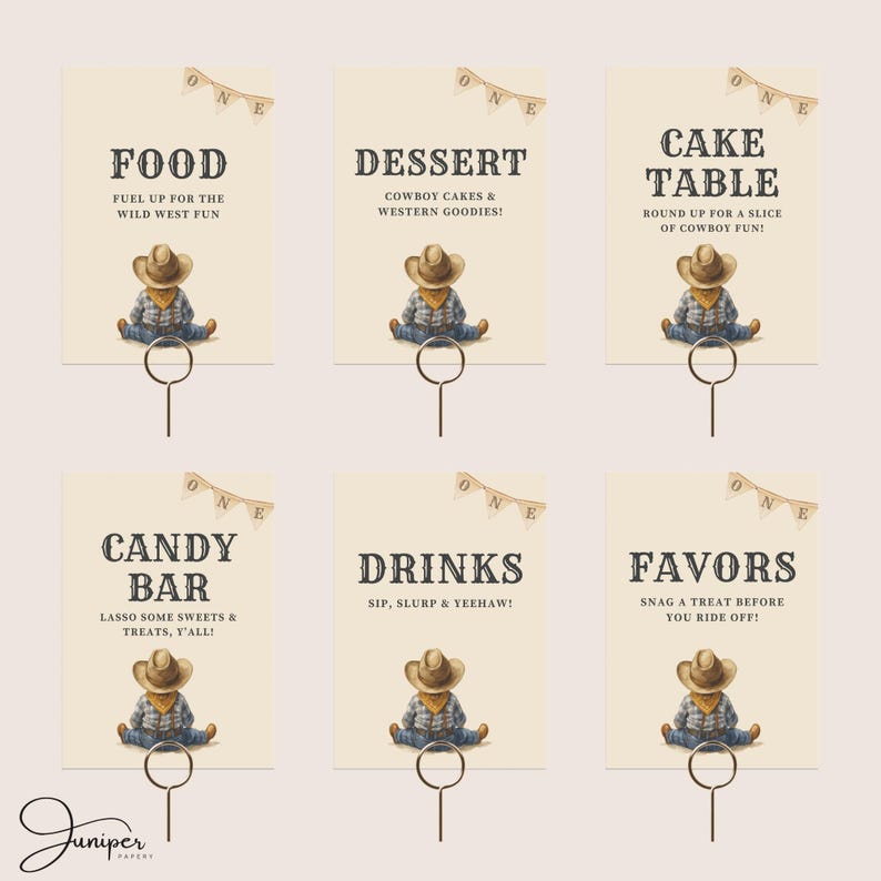 Editable First Rodeo Table Signs Template, Western Custom Sign, Cowboy ...