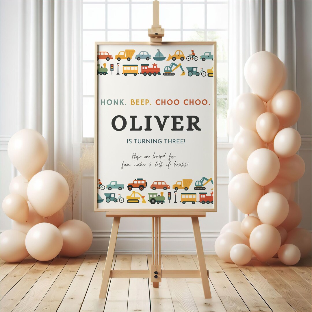 Editable Vehicle Welcome Signs Template, Vehicles Welcome Poster, Truck ...