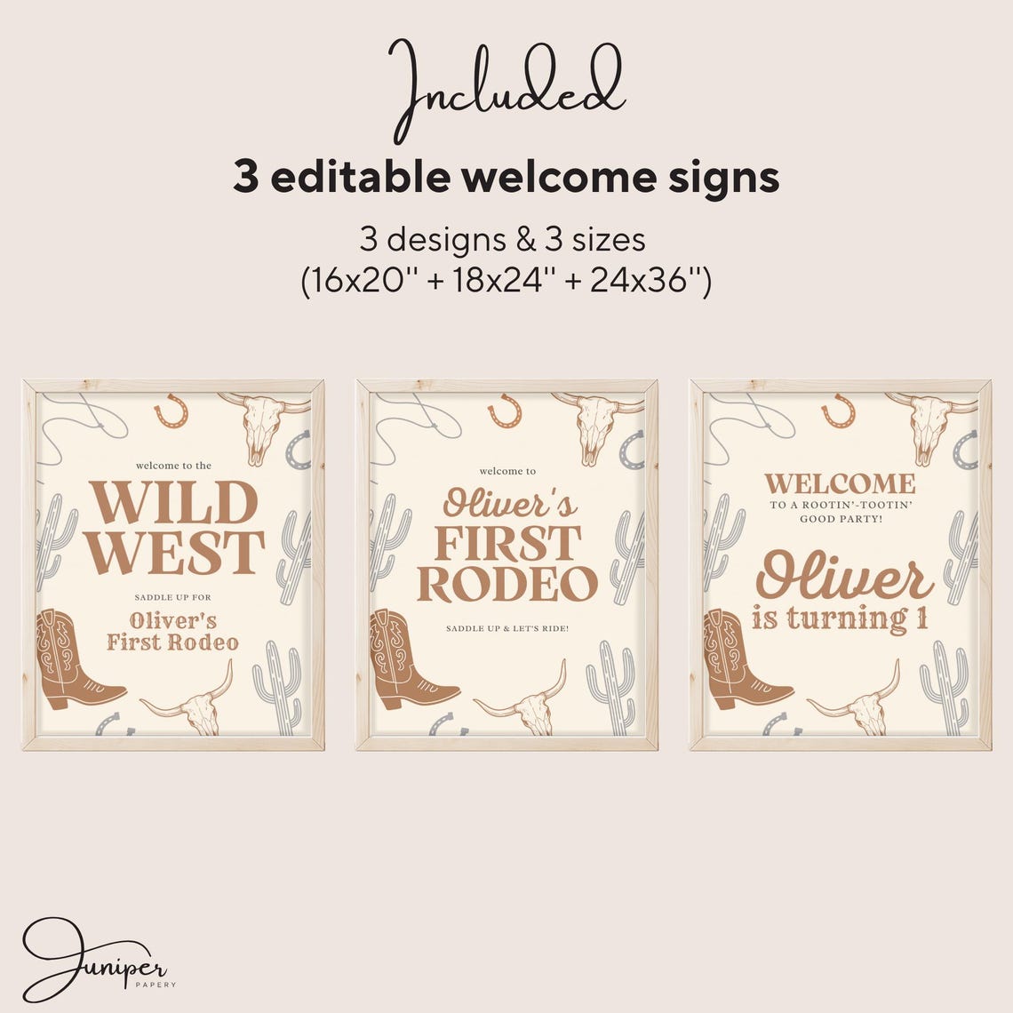 Welcome to My First Rodeo Sign, First Rodeo Welcome Signs Template ...