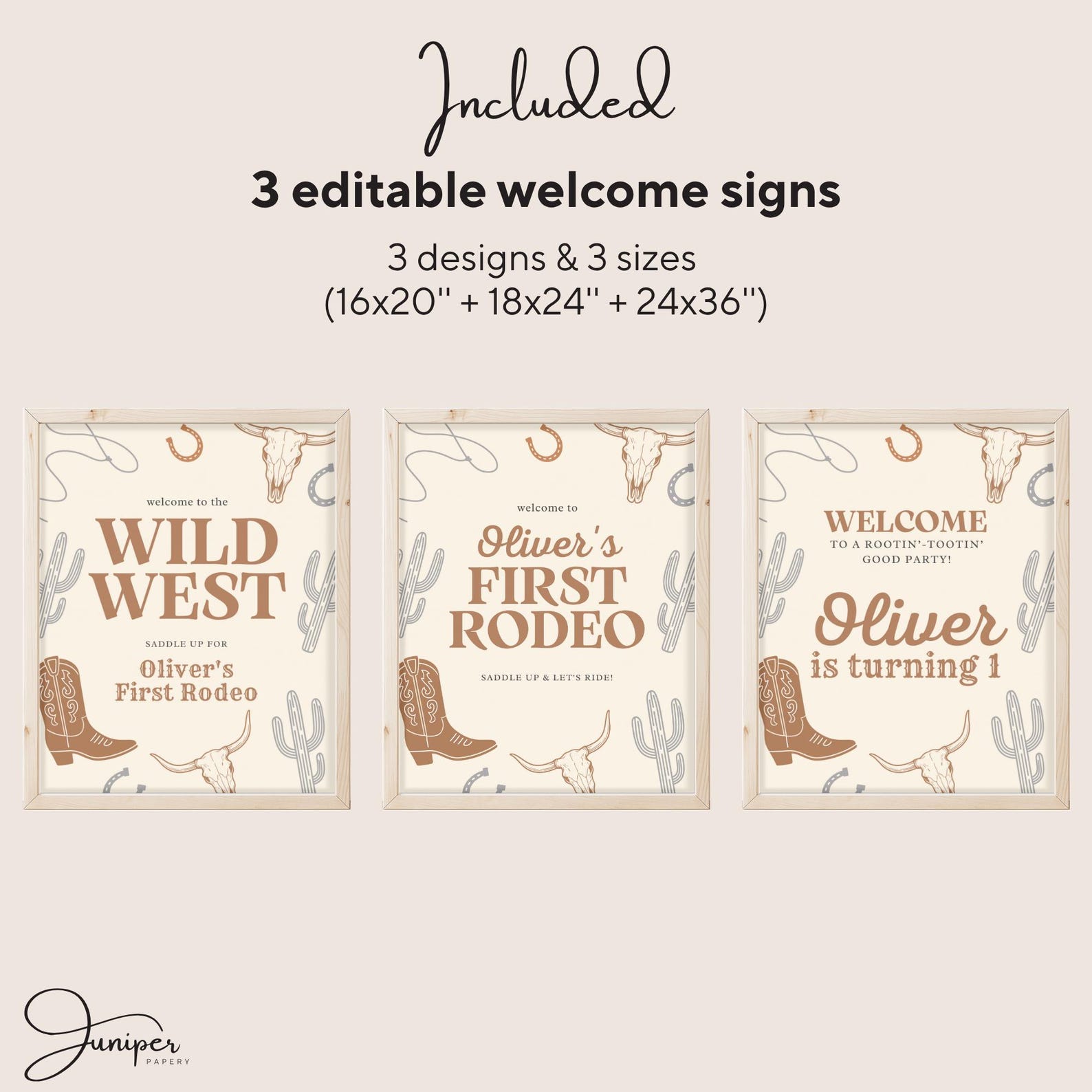 Welcome to My First Rodeo Sign, First Rodeo Welcome Signs Template ...
