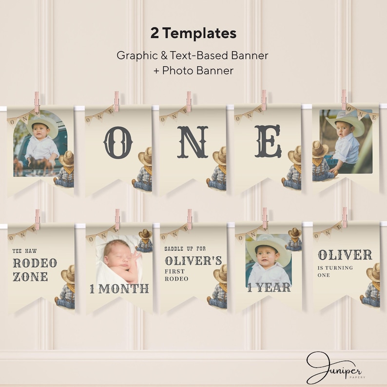 Editable My First Rodeo Birthday Bundle, Cowboy Party Templates ...