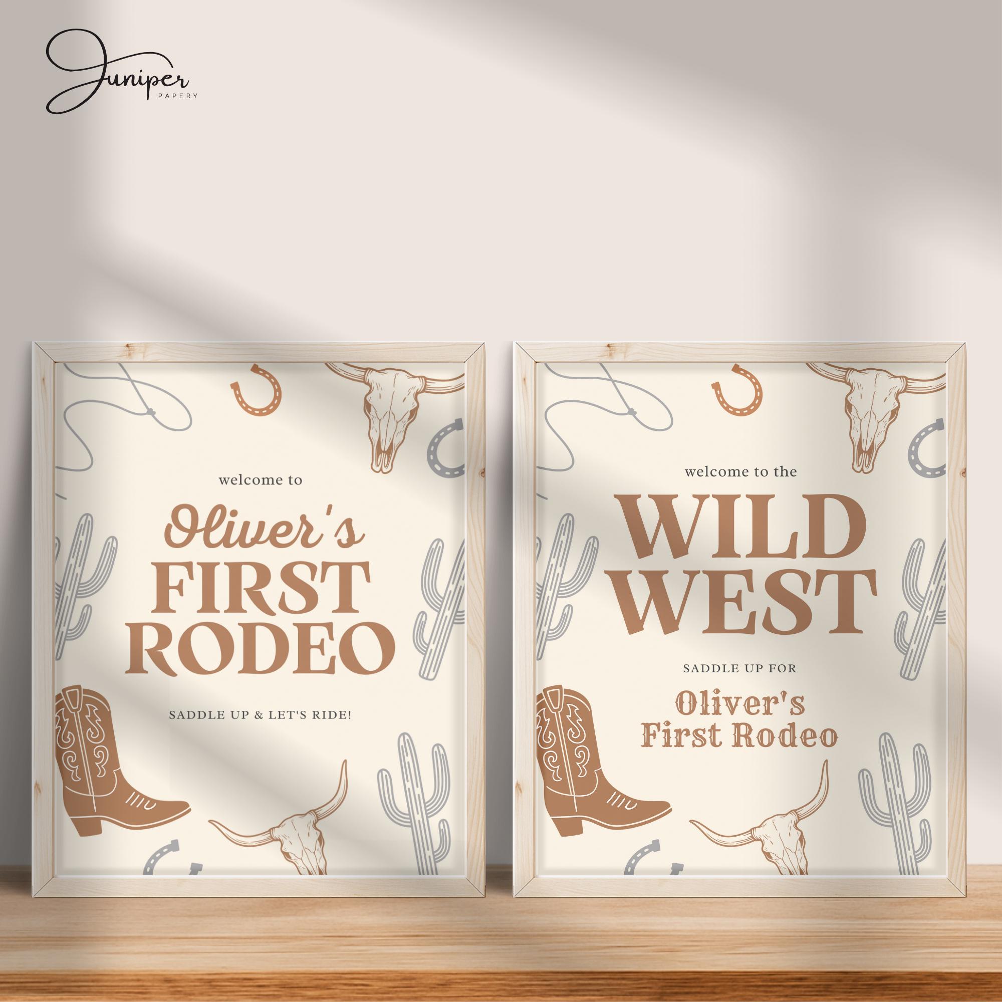 Welcome to My First Rodeo Sign, First Rodeo Welcome Signs Template ...