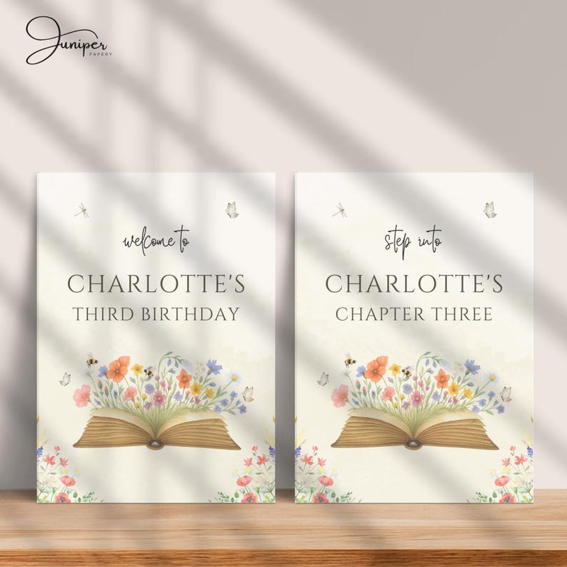 Editable New Chapter Begins Table Signs, New Chapter Party Signs ...