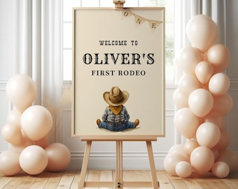 Welcome to My First Rodeo Sign, First Rodeo Welcome Signs Template ...