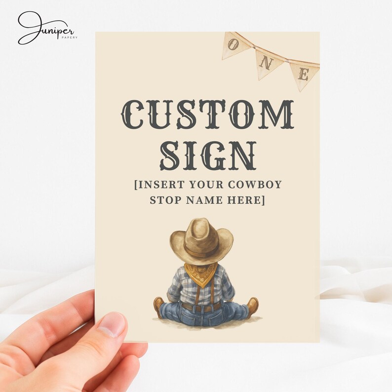 Editable First Rodeo Table Signs Template, Western Custom Sign, Cowboy ...