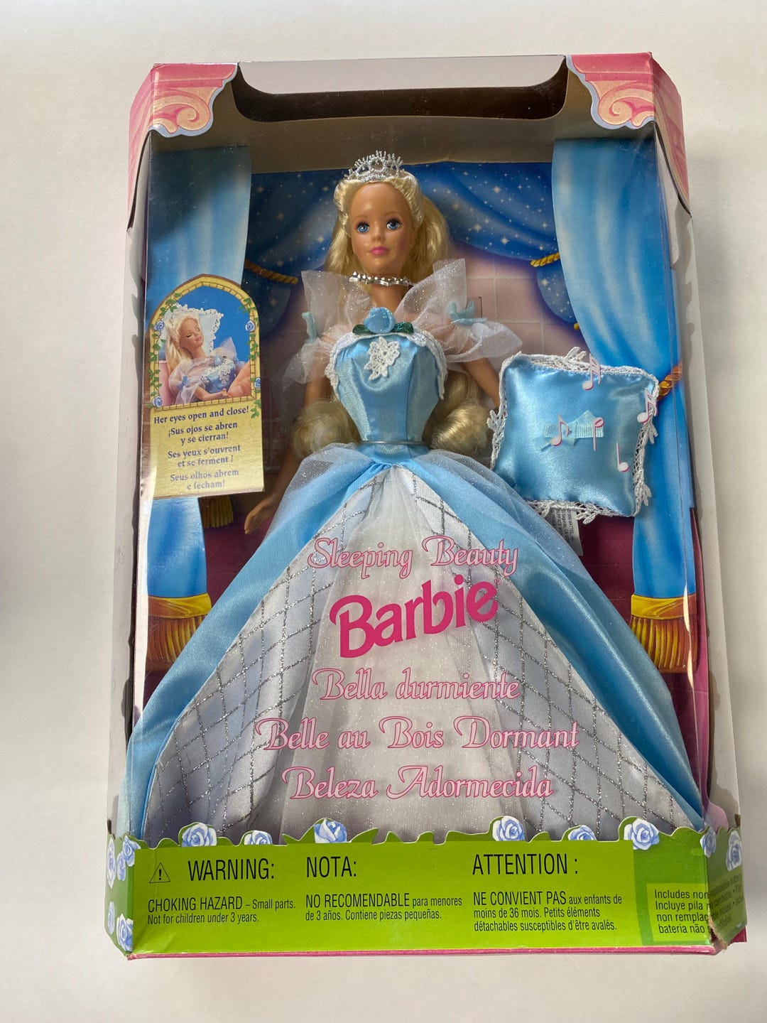 Barbie Sleeping Beauty, Eyes Open & Close, Vintage 1998 Mattel - Etsy