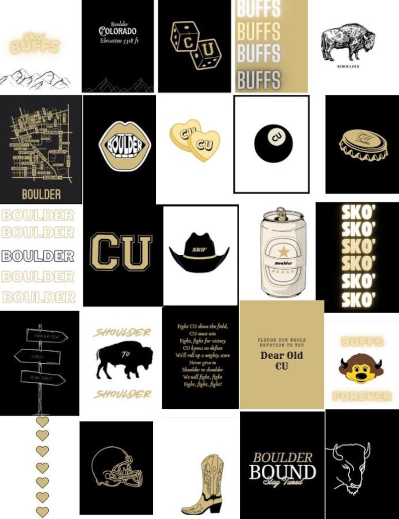 CU Boulder Printable Poster Designs - Etsy