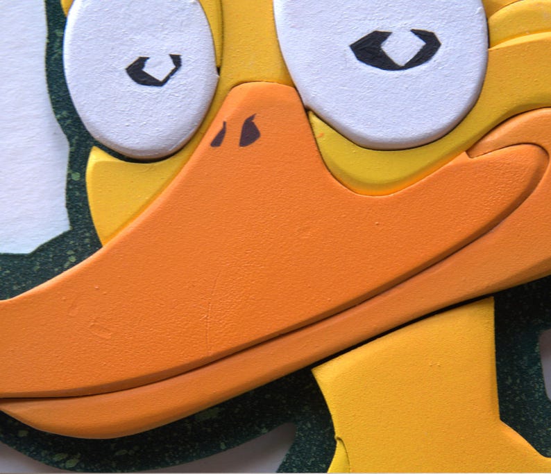 Wacky Sailor Duck - Wooden Wall Decor | Handmade 3d Artwork | Gift for ...