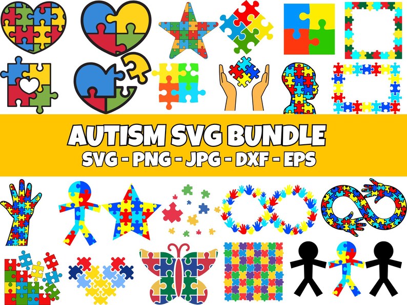 Autism Svg, Austism Awareness Svg Bundle, Austism Svg, Austism ...
