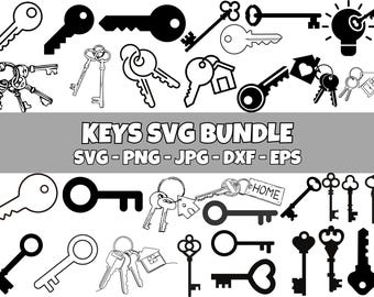 Key Svg Bundle, Key Png Bundle, Magic Key Svg, Vintage Key Svg, Lock ...