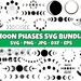 Moon Svg Bundle, Moon Phase SVG Png, Lunar Phases Svg, Moon Phase Clip ...