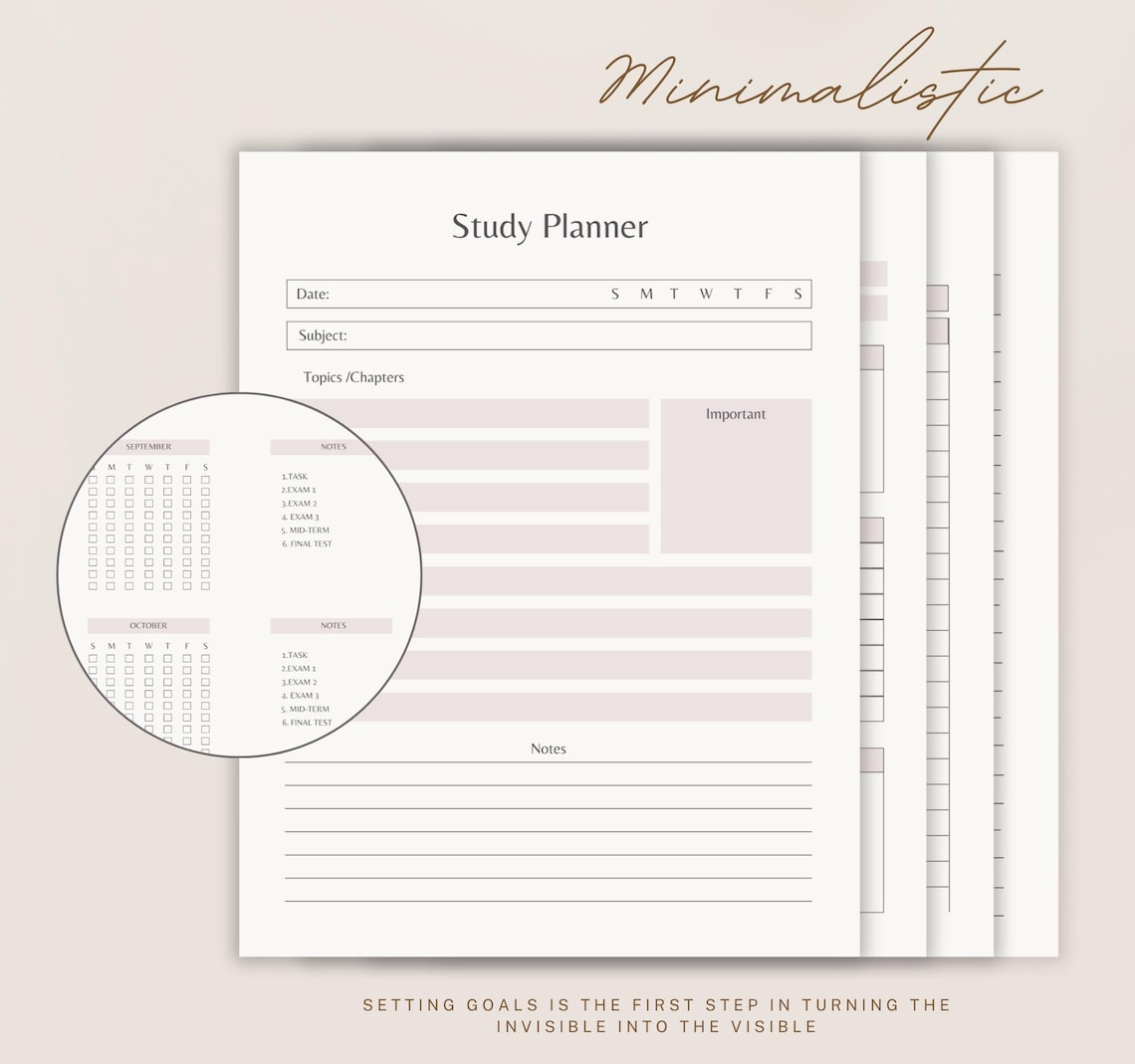 Study and Revision Planner – Academic Organizer, Exam Prep & Homework ...