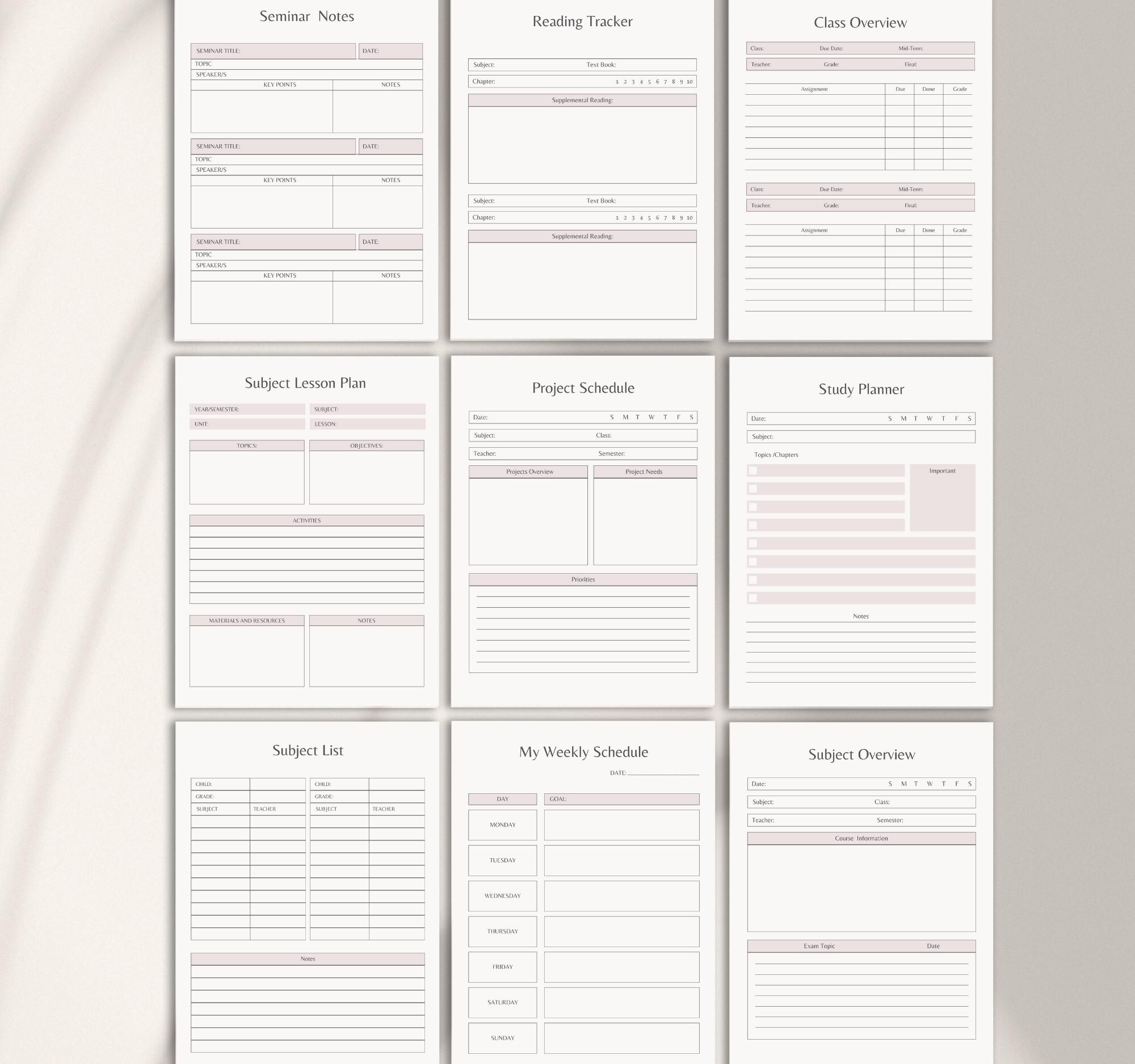 Study and Revision Planner – Academic Organizer, Exam Prep & Homework ...