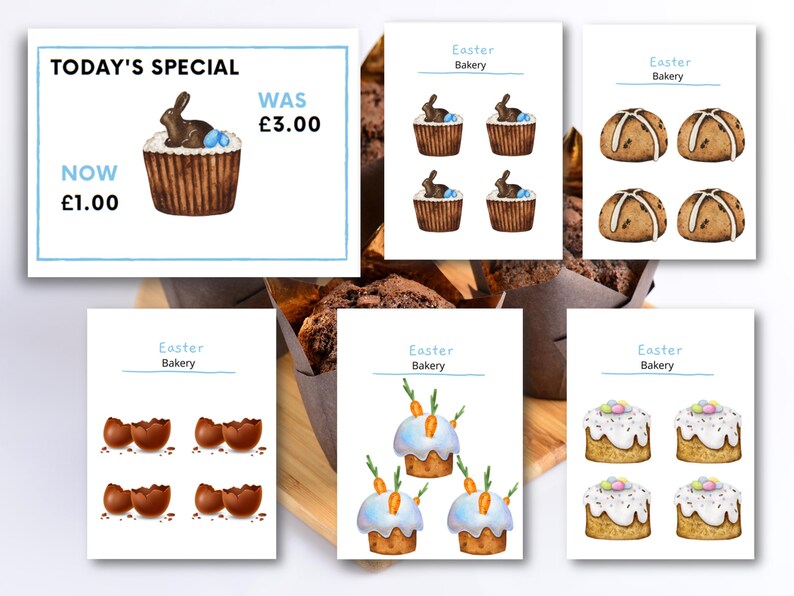 Easter Bakery Dramatic Play Printables. Baker Pretend Play Pack ...